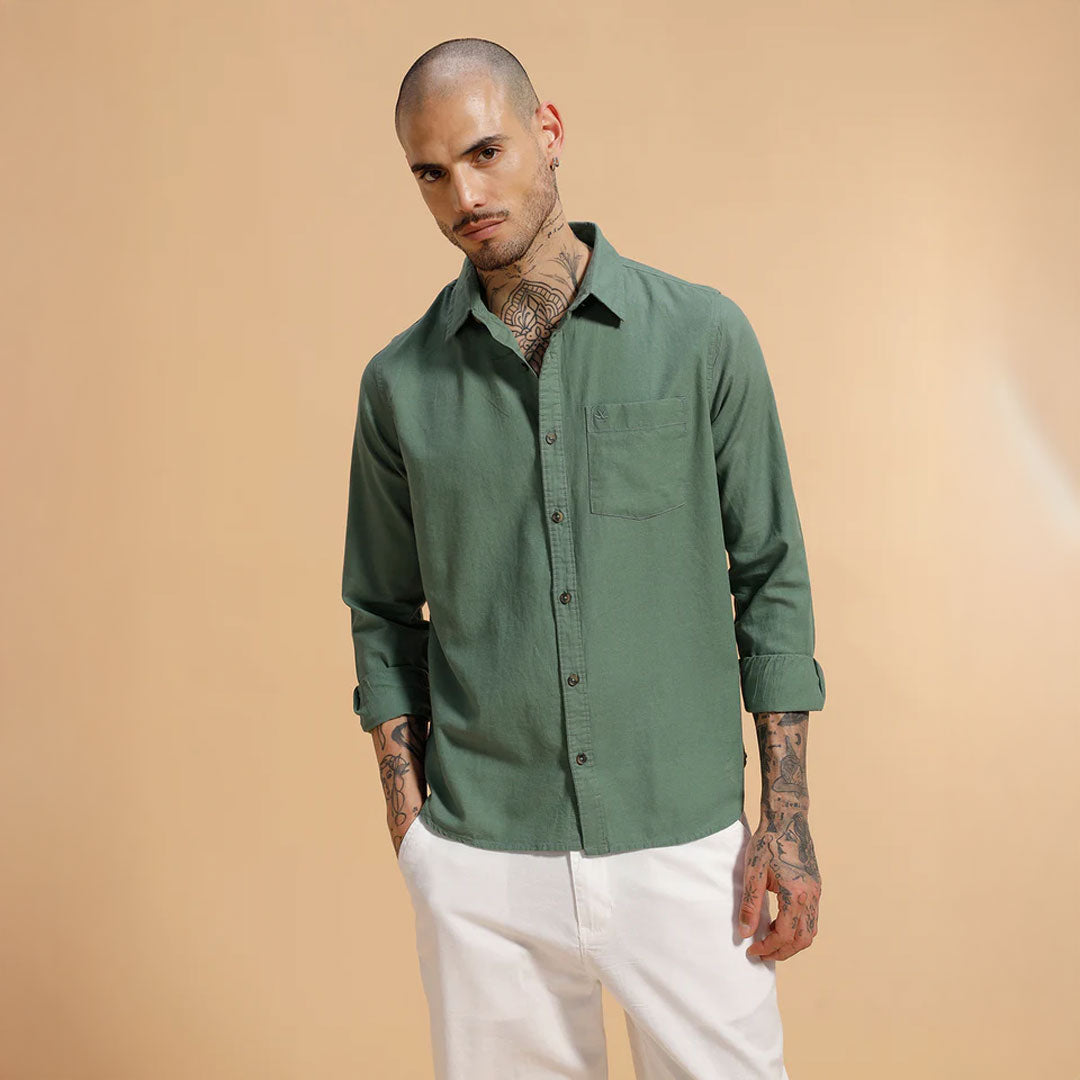 Buy Green Shirt | Green Colour Shirt Online in India | Wrogn