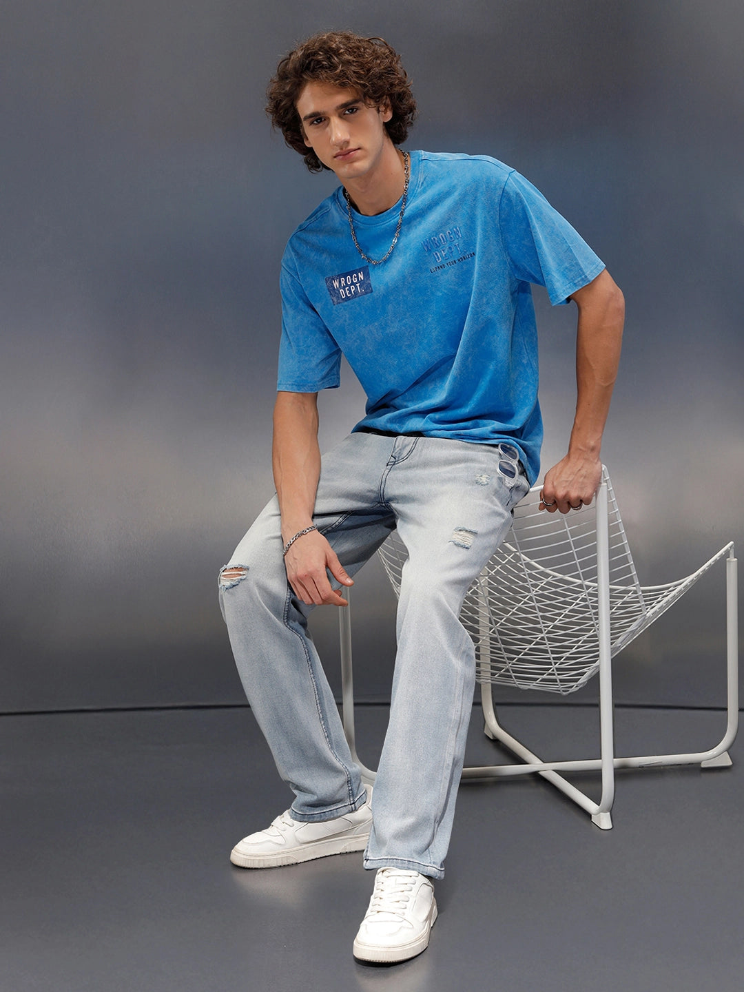 Relaxed Anti-Fit Jeans | Light Blue – Wrogn