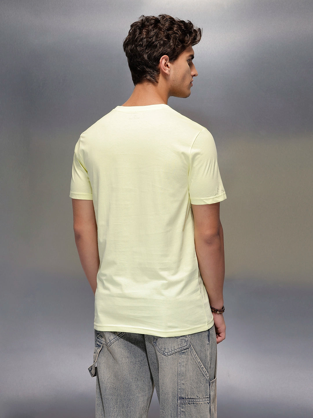 Solid Slim Fit T-Shirt | Light Green – Wrogn