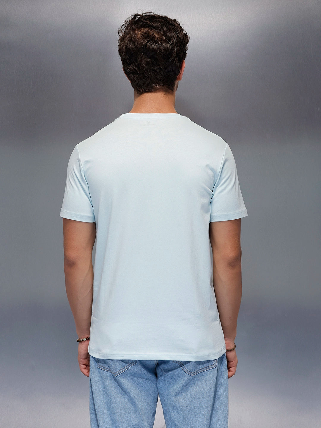 Solid Slim Fit T-Shirt | Light Blue – Wrogn