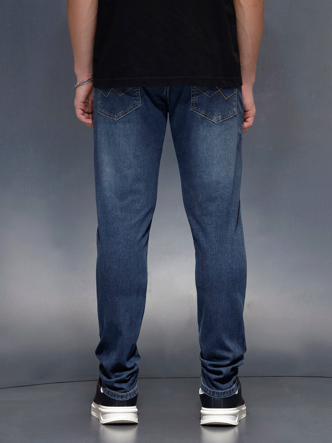 Men's Casual Slim Fit Denim Jeans | Blue – Wrogn