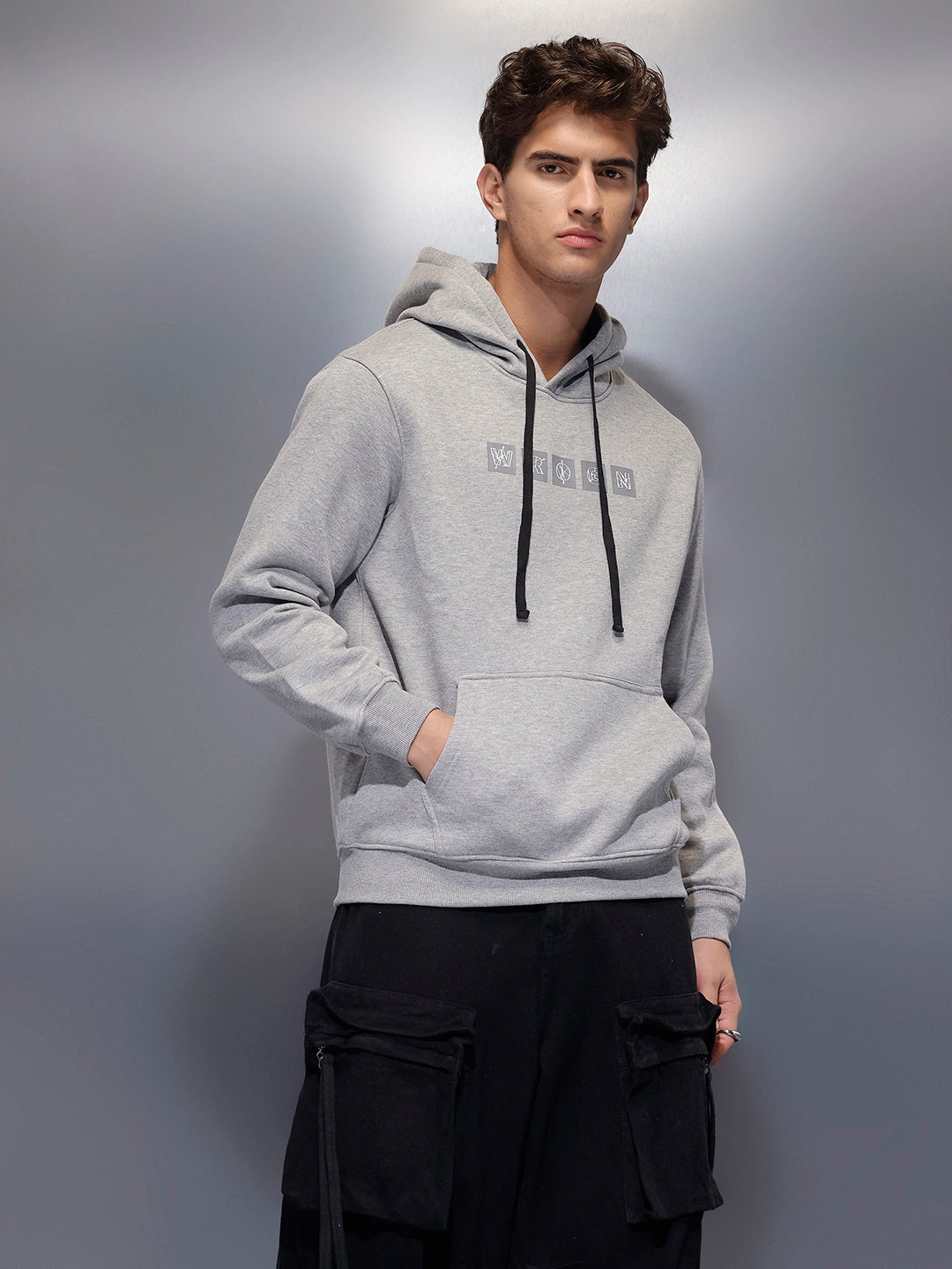 Men's Oversized Fit Hoodie | Grey – Wrogn