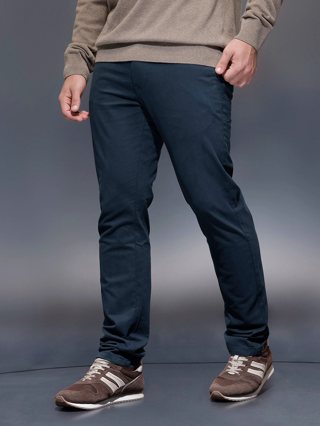 Classic Slim Fit Trouser | Navy Blue – Wrogn