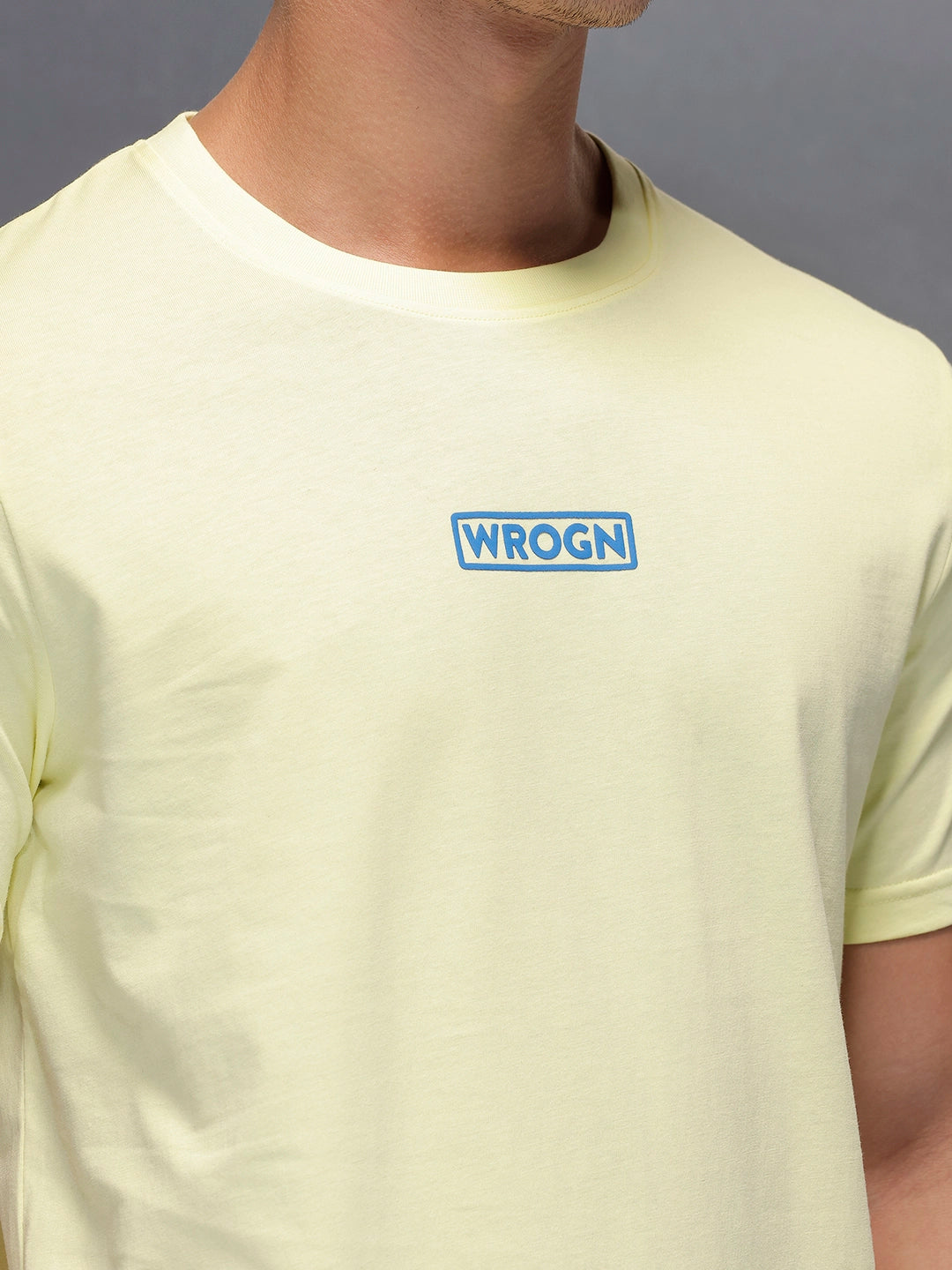 Solid Slim Fit T-Shirt | Light Green – Wrogn
