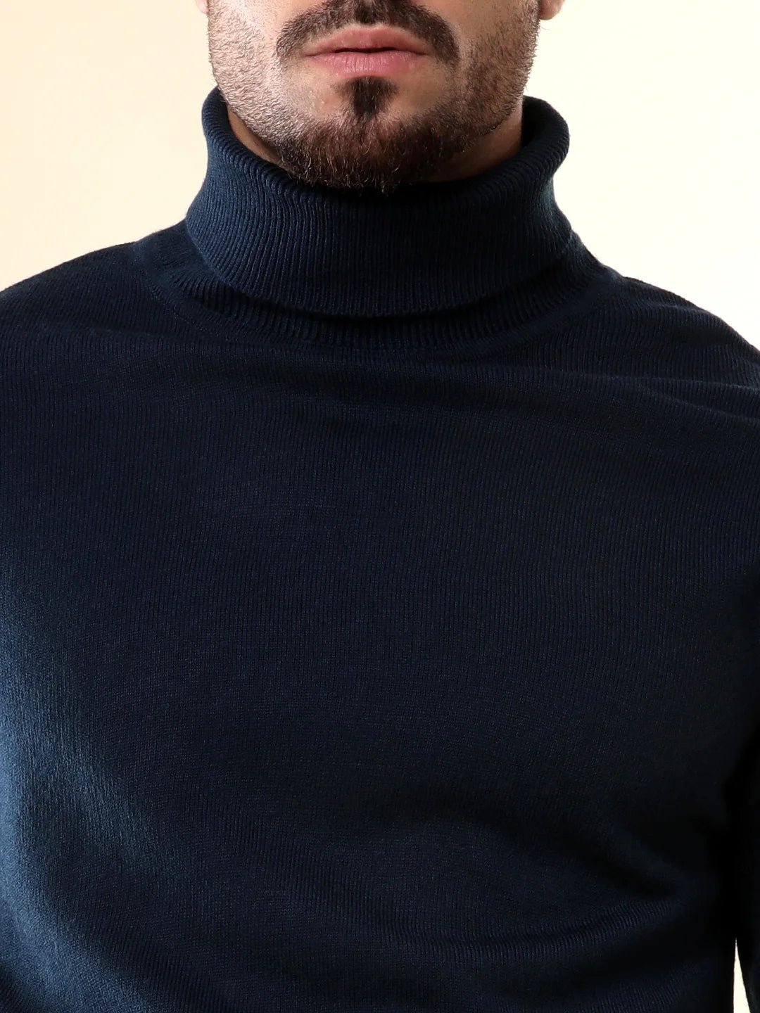 Prime Navy Turtle Neck Sweater – Wrogn