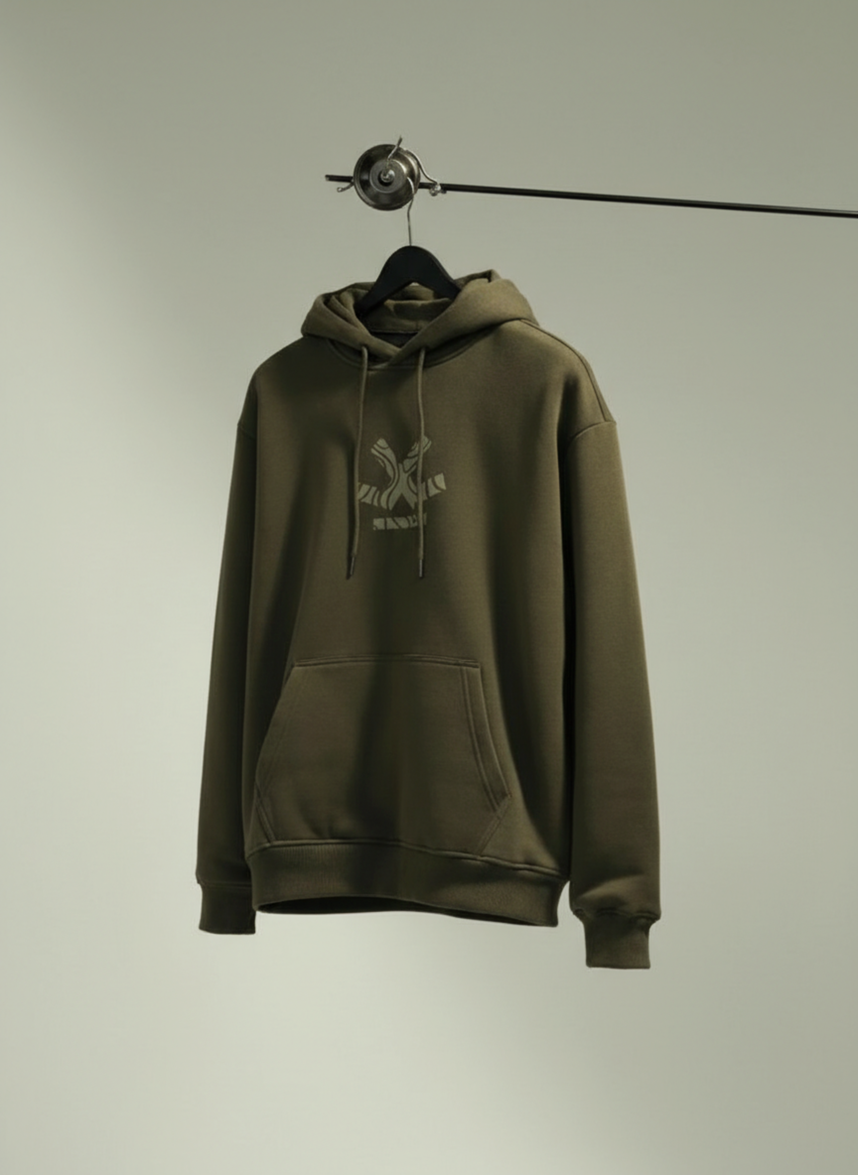 Men’s Olive Core Emblem Hoodie | Olive – Wrogn